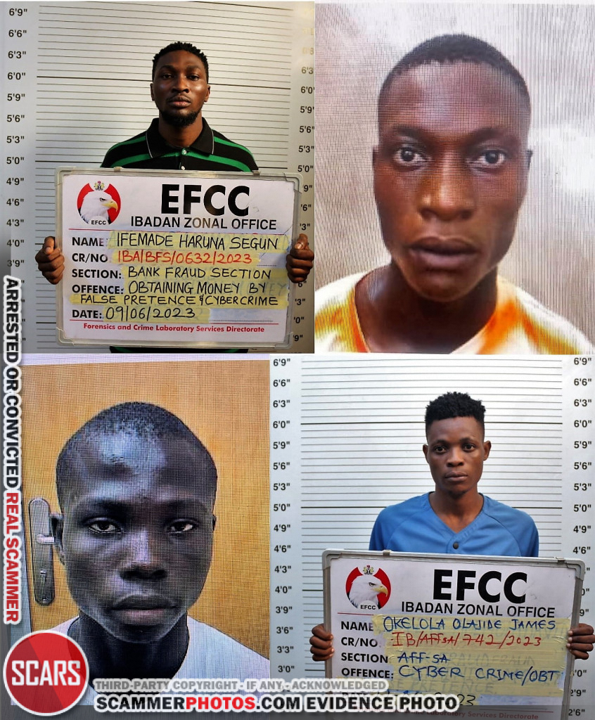 Photos Of Arrested Scammers From Africa - February 2024